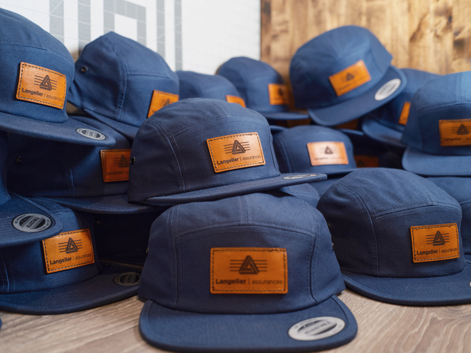 Custom Leather Patch Hats | NW Custom Made