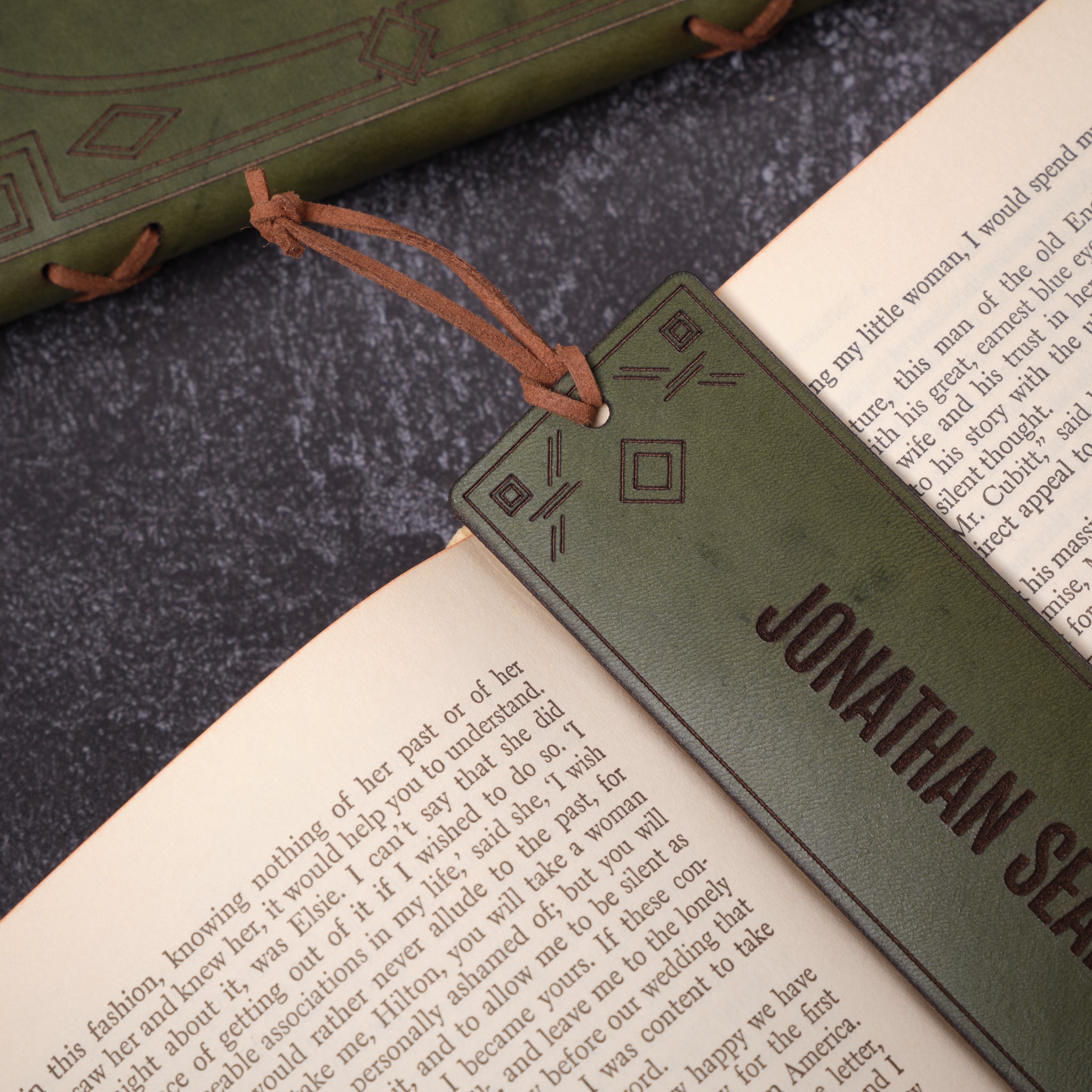Personalized Leather Bookmark Custom Engraved | NW Custom Made